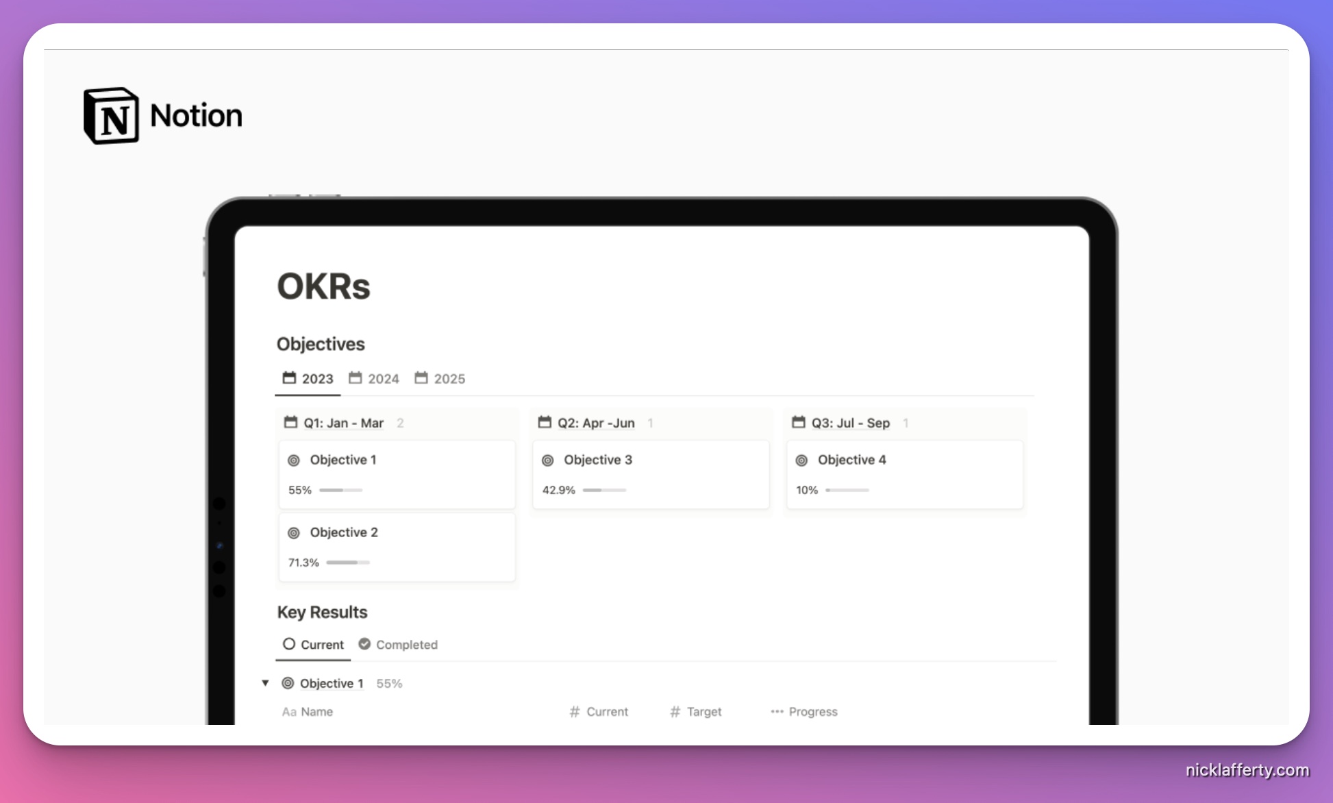 7 Notion OKR Templates For Professionals 2023 