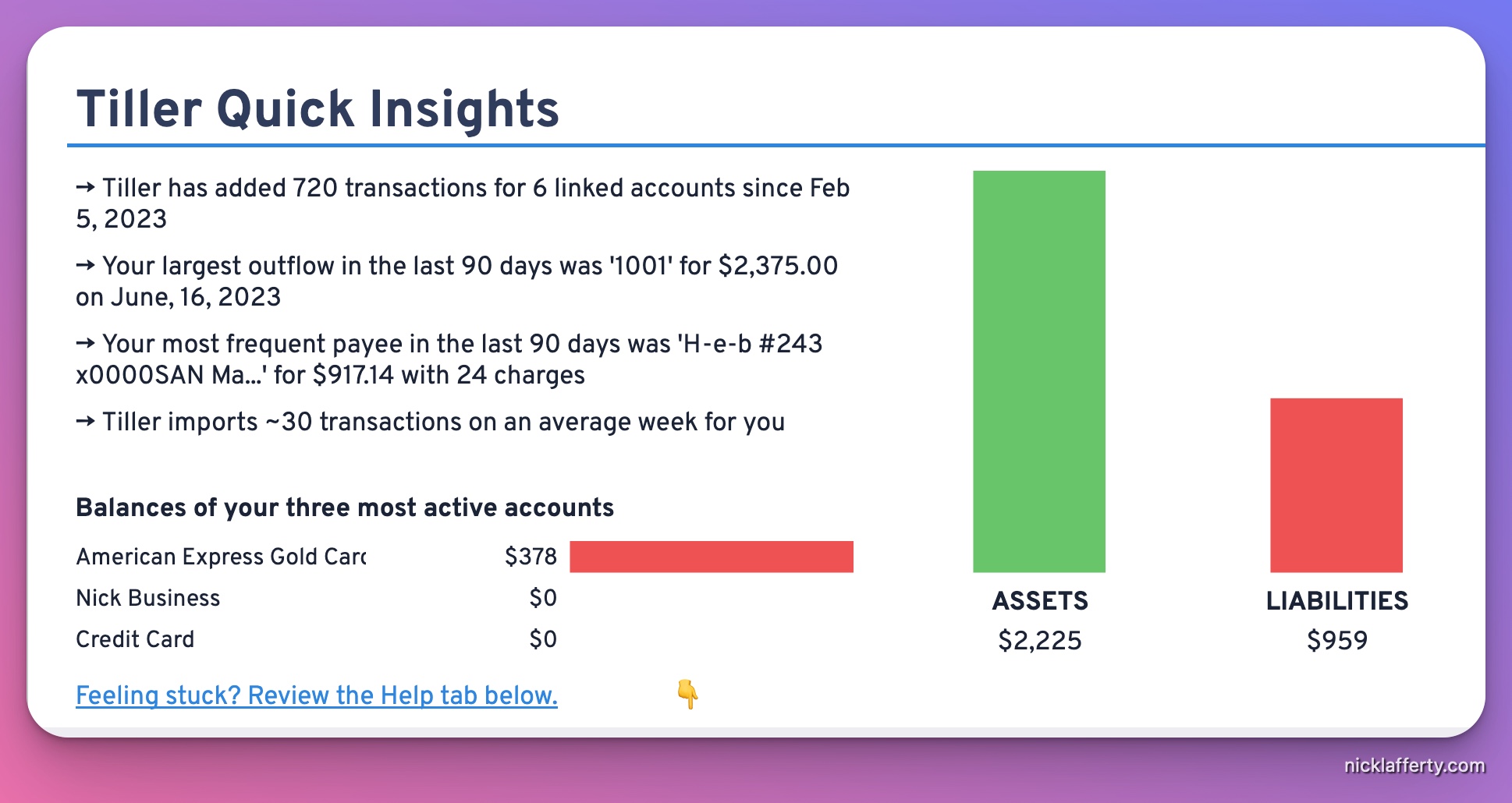 Tiller Money Review Automate Track Your Finances